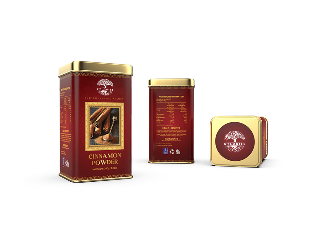 Buy Cinnamon Powder (Square Tin) | Pure & Natural | Cylonies