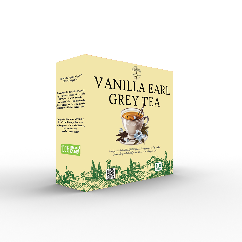 Vanilla Earl Grey Tea - 100 Tea bags (Cardboard box)