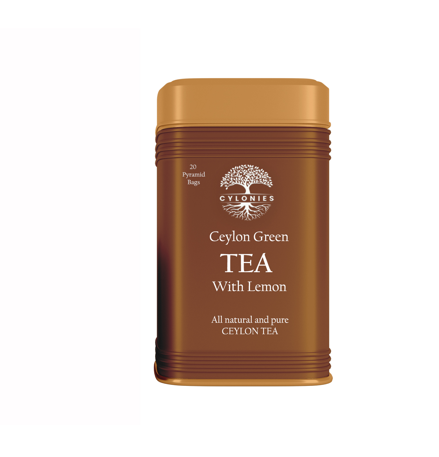 Ceylon Green Tea with Lemon - 20 Tea bags (Metal Can)
