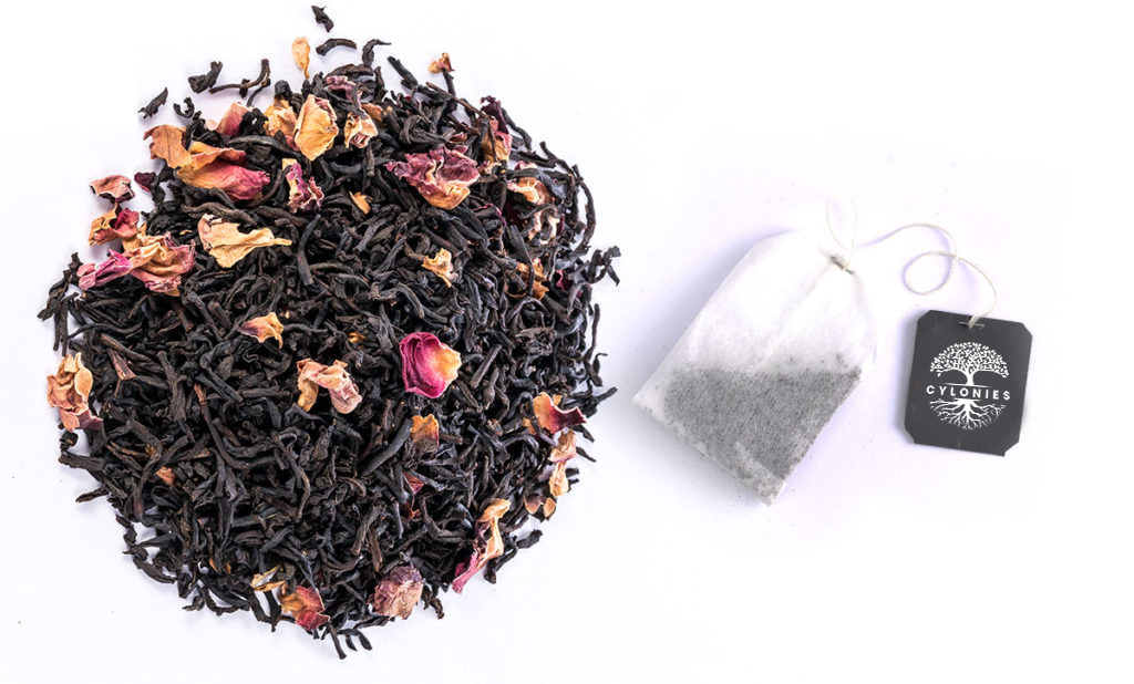 Rose Black Tea - 50 Tea bags (Cardboard box)